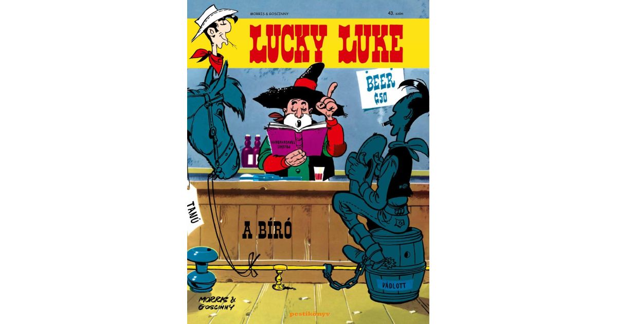Lucky Luke 43 - A bíró puhatáblás képregény - Fumax Webshop